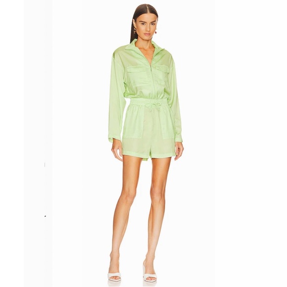 Plush | Pants & Jumpsuits | Nwt Revolve Plush Silky Flight Suit Romper ...